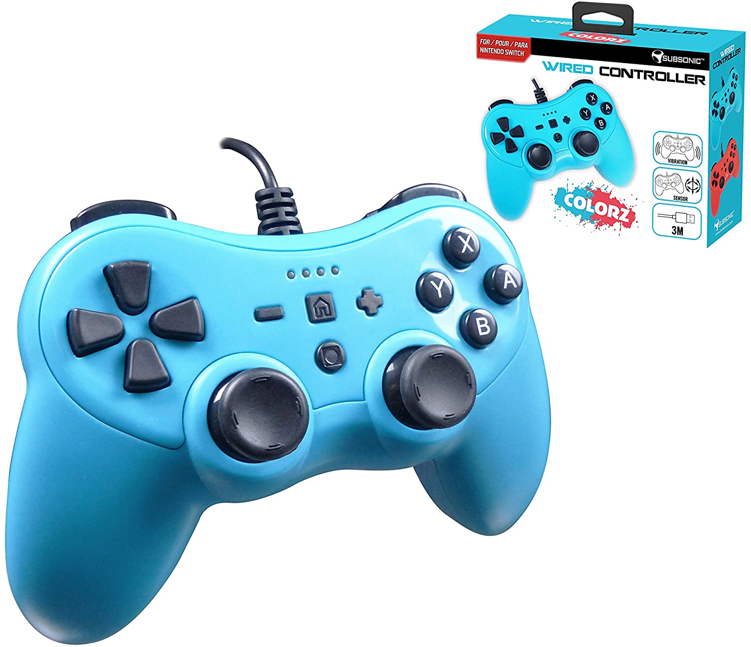 Subsonic Colours Controller - Blue (Nintendo Switch) – Hit