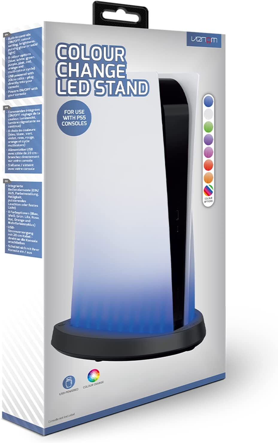 Venom Multi-Colour LED Light-up Console Stand (PS5) – Hit