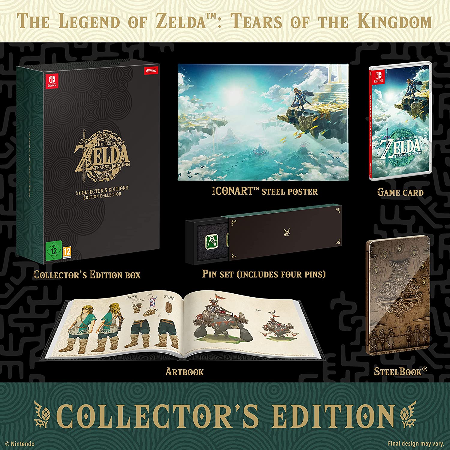 The Legend of Zelda Tears of the Kingdom Collectior's Edition (Nintend ...