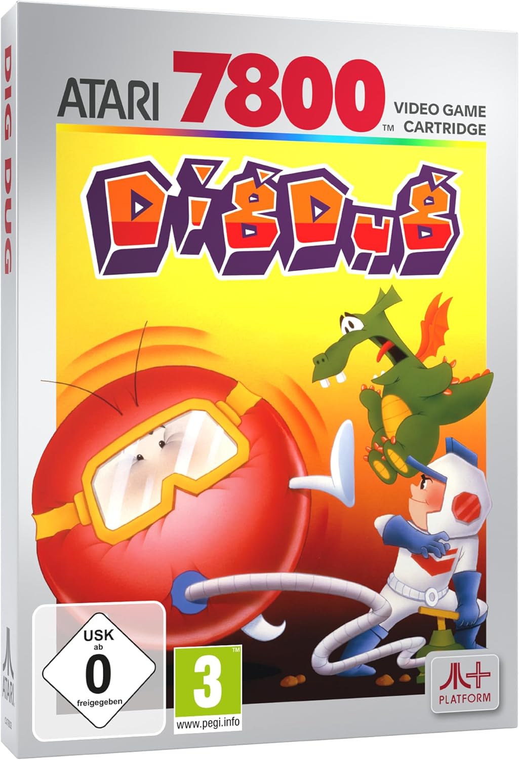 DIG DUG (compatible with Atari 2600+, Atari 7800+ and Atari 7800 video ...